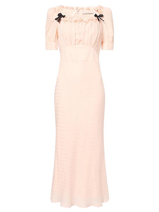 ALESSANDRA RICH Alessandra Rich Printed Silk Maxi Dress